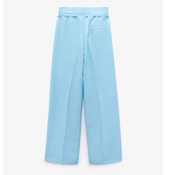 Zara | Pants & Jumpsuits | Zara New With Tags Belted High Waist ...